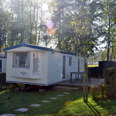 Tweedehands stacaravans - Le Val de l'Aisne camping Ardennen